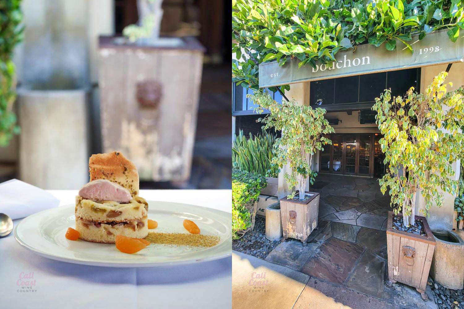 Rhubarb Upside Down Cake at Bouchon Santa Barbara
